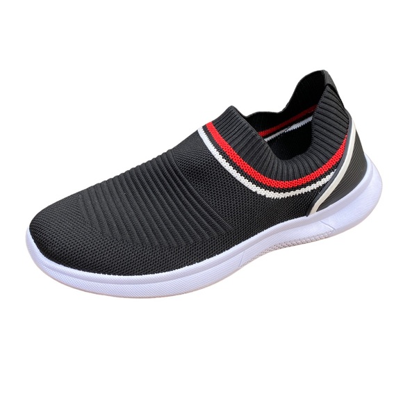 Danskin | Shoes | Danskin Charming Ultra Light Comfort Black Knit Slip ...